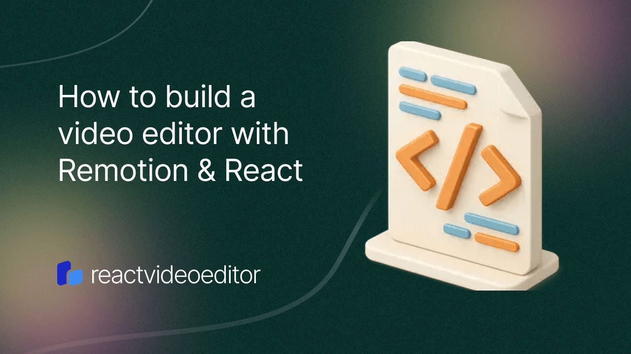 How to build a Video Editor with Remotion and Next.js | React Video Editor
