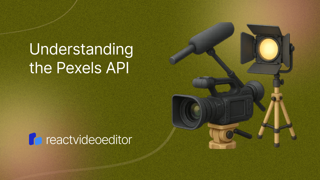 How to use the Pexels Video API in Next.js | React Video Editor